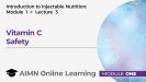 Module One – Introduction To Injectable Nutrition – AIM Nutrition